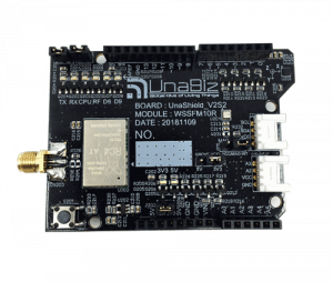 UnaShield, Arduino Shield + Sigfox transceiver module – UnaBiz