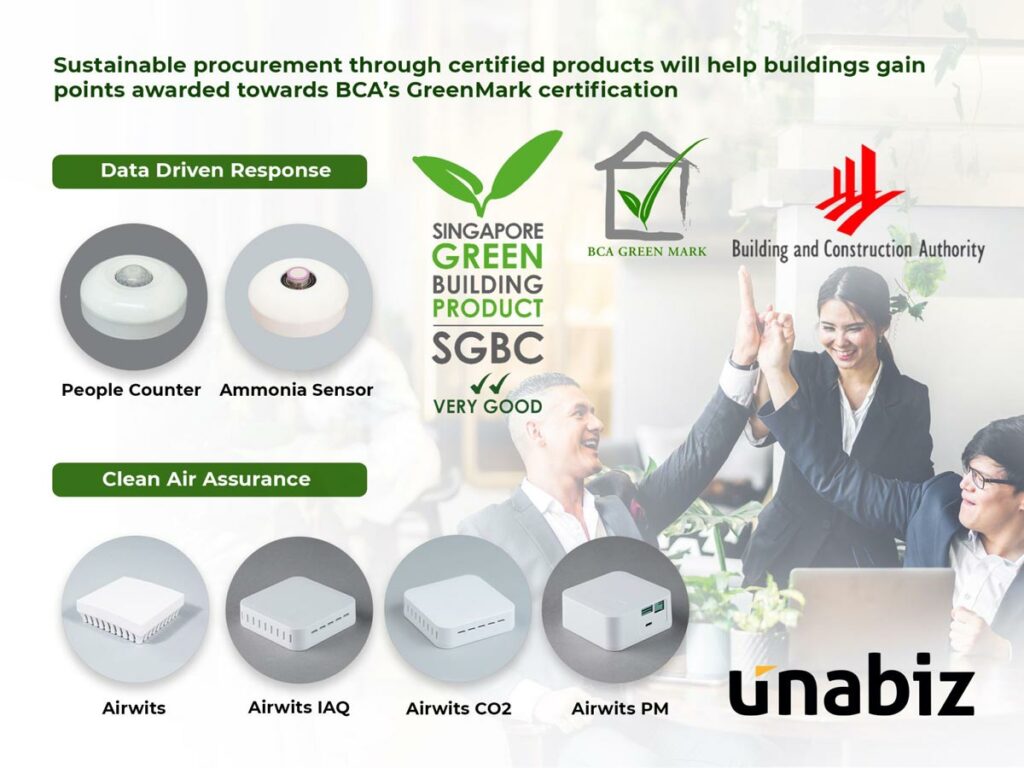 Get Your Green Mark Certification with Smart IoT Sensors – UnaBiz