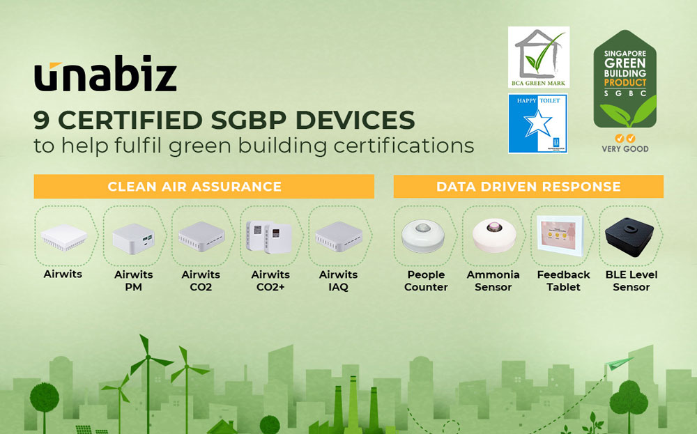 Get Your Green Mark Certification with Smart IoT Sensors – UnaBiz
